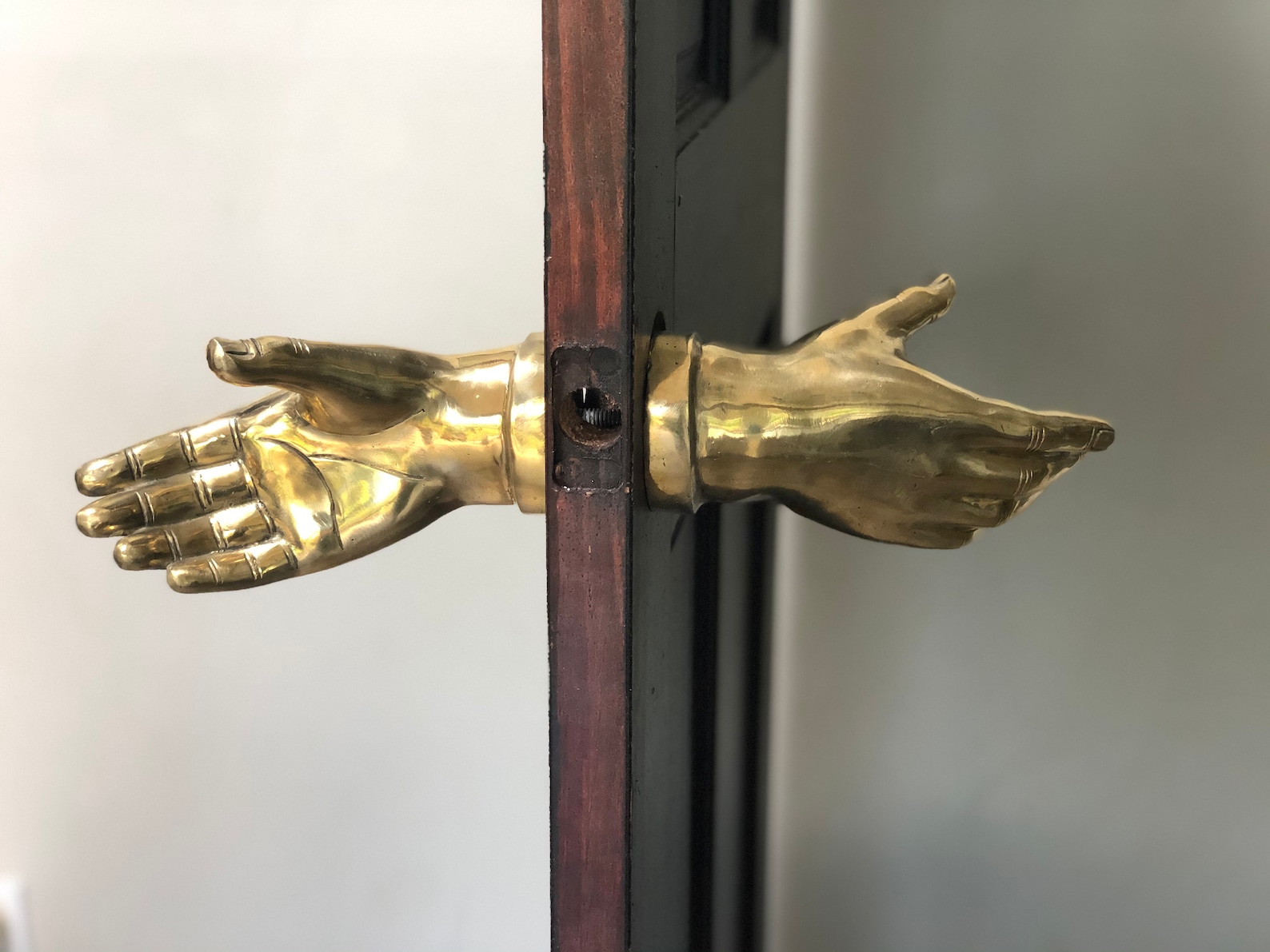 Door Handle BRONZE HAND MADE Sculpture Art Exterior Interior Home Decor ...