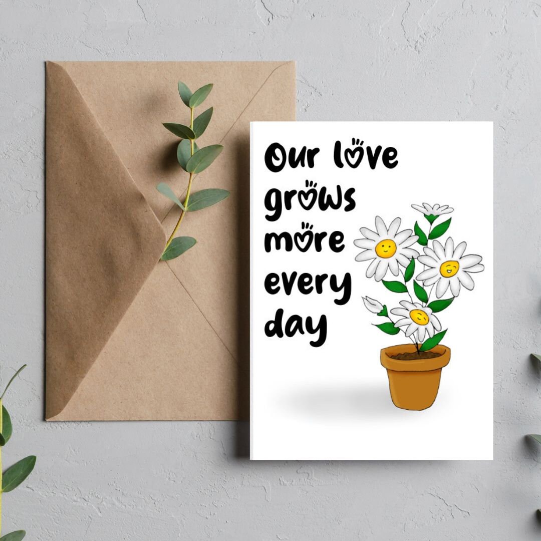 Our Love Grows Polyamory Printable | Valentine Card Digital Download - Etsy