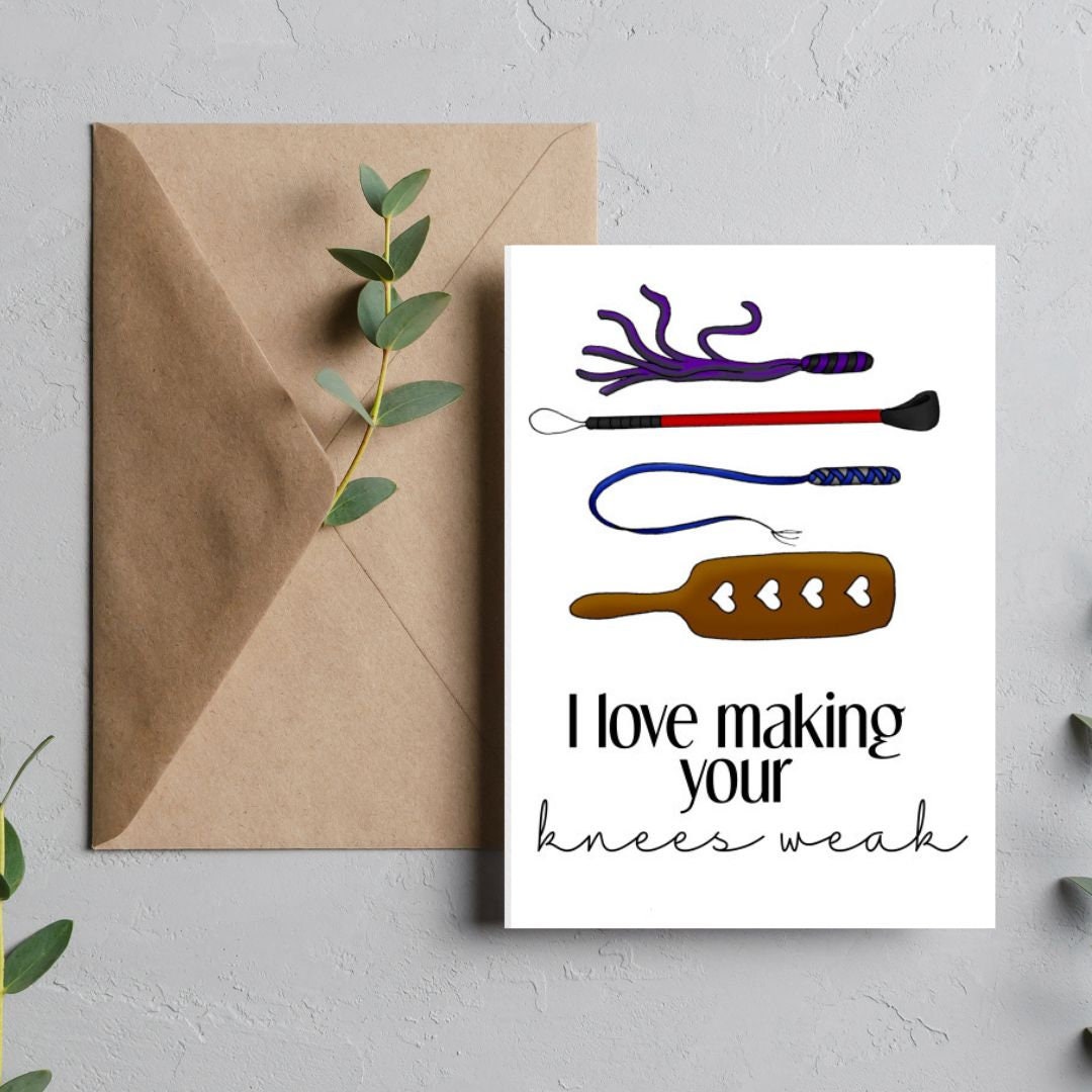 Knees Weak Kinky BDSM Printable | Valentine Card Digital Download - Etsy