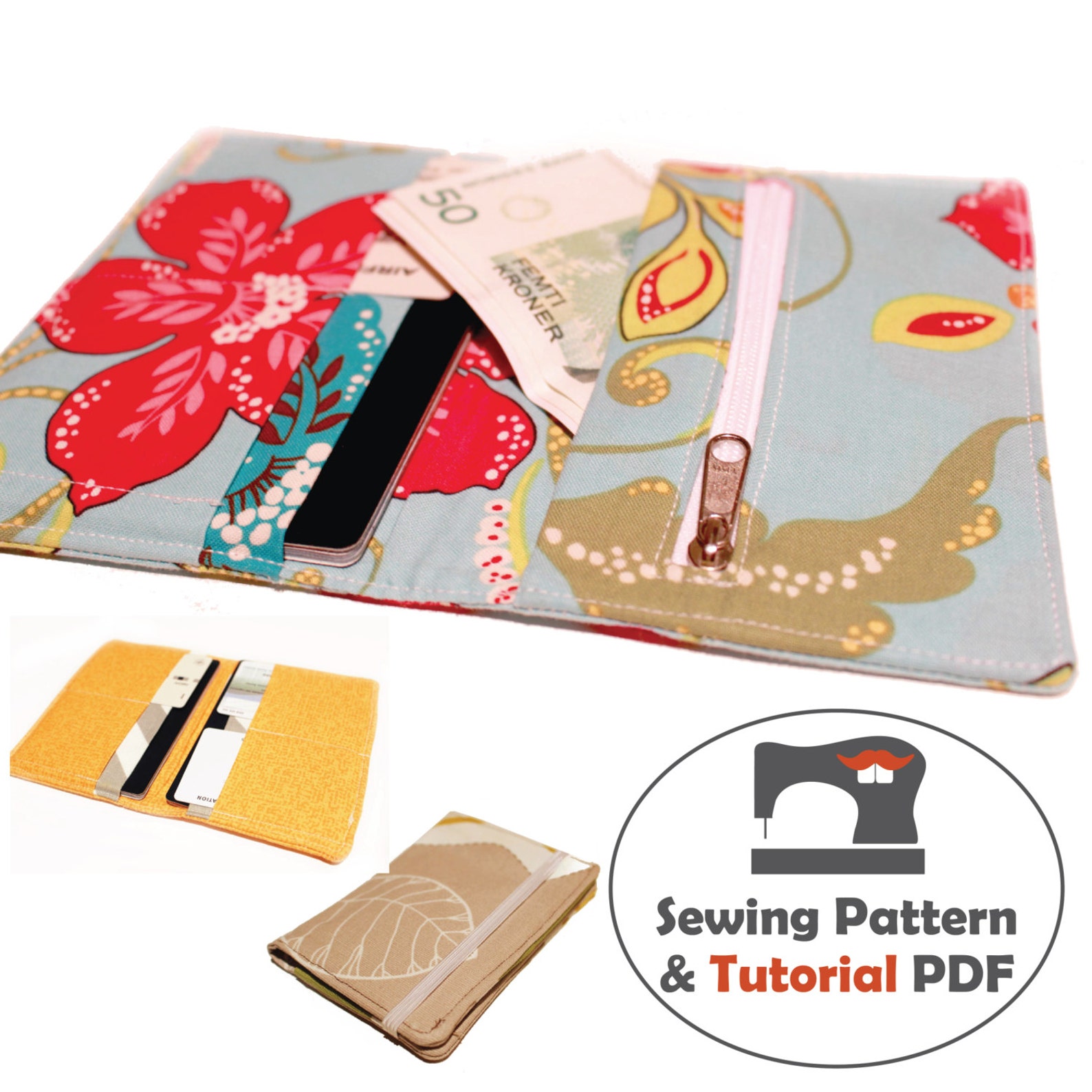 Passport Wallet - Instant Download Sewing Pattern & Tutorial - Etsy