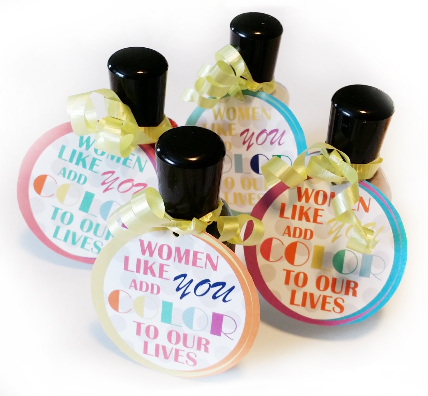 Nail Polish Gift Tags for Bridal Shower Favors Instant - Etsy