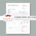 Work Order Form for Screen Printing - Instant Download Colorful ...