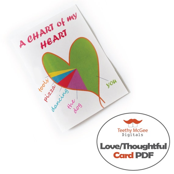 Printable Love Card PDF Instant Downloadable File Chart of - Etsy