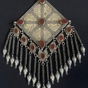 Antique Turkmen İskendery Design Silver Gonchuk Necklace Free Shipping ...