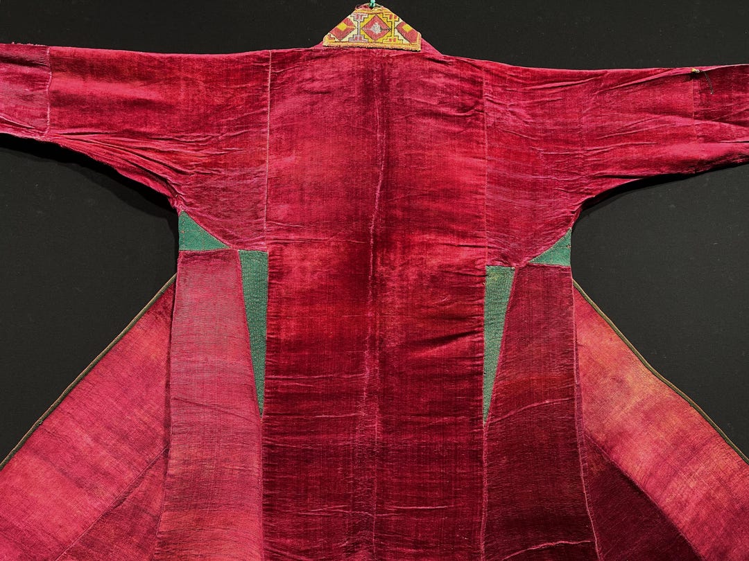 Central - Asian Ethnic Traditional Ceremonial Velvet Chapan & Robe ...