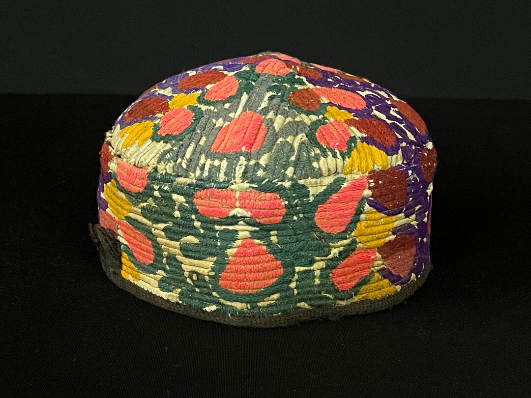 Antique Afghanistan Tribal Skullcap & Hat - Free Shipping. - Etsy