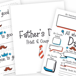 All About My Dad | Father's Day Coupons | Father's Day Questionnaire ...