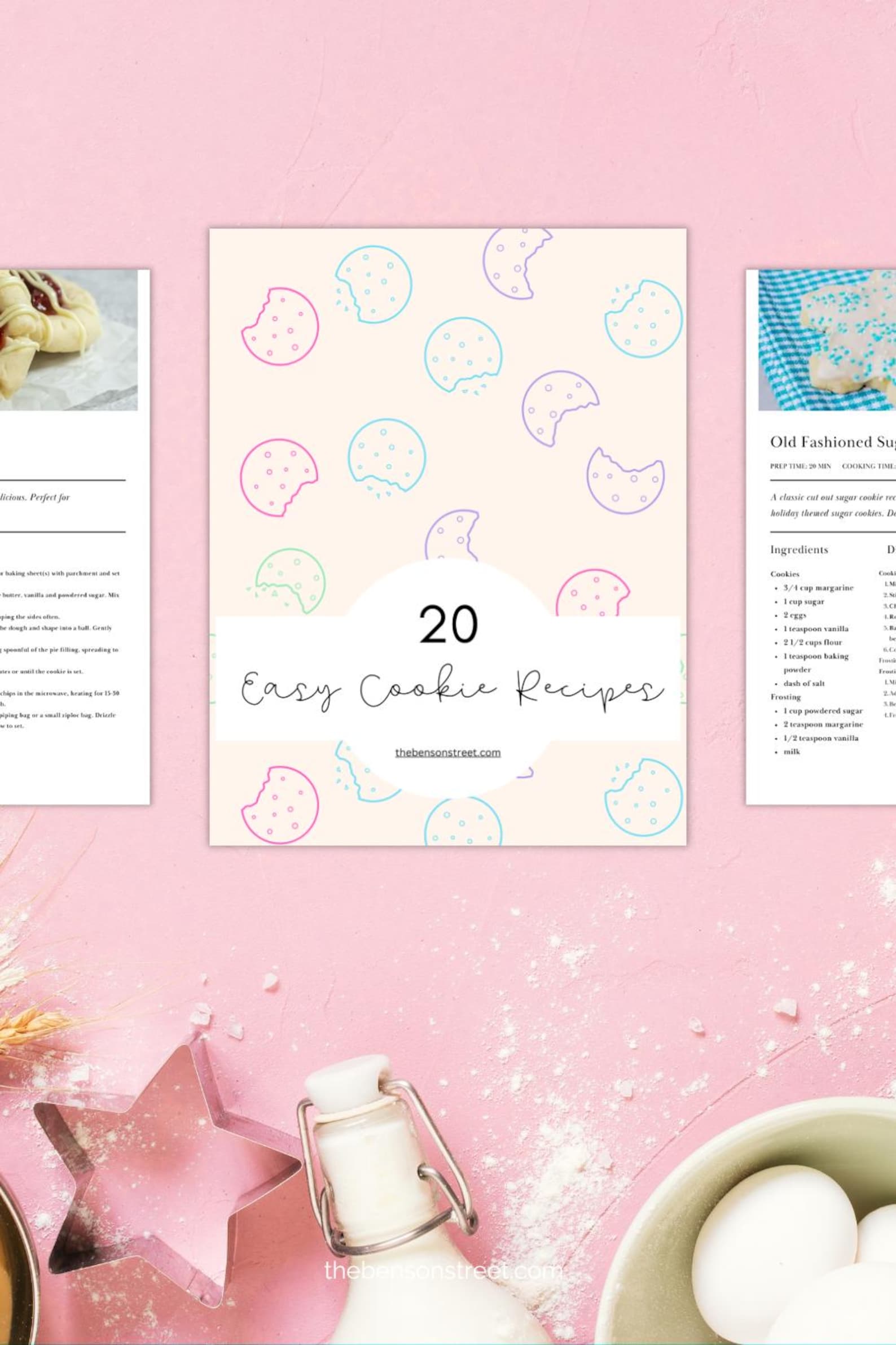 20 Easy Cookie Recipes Printable Recipe Book (digital Download/pdf File ...