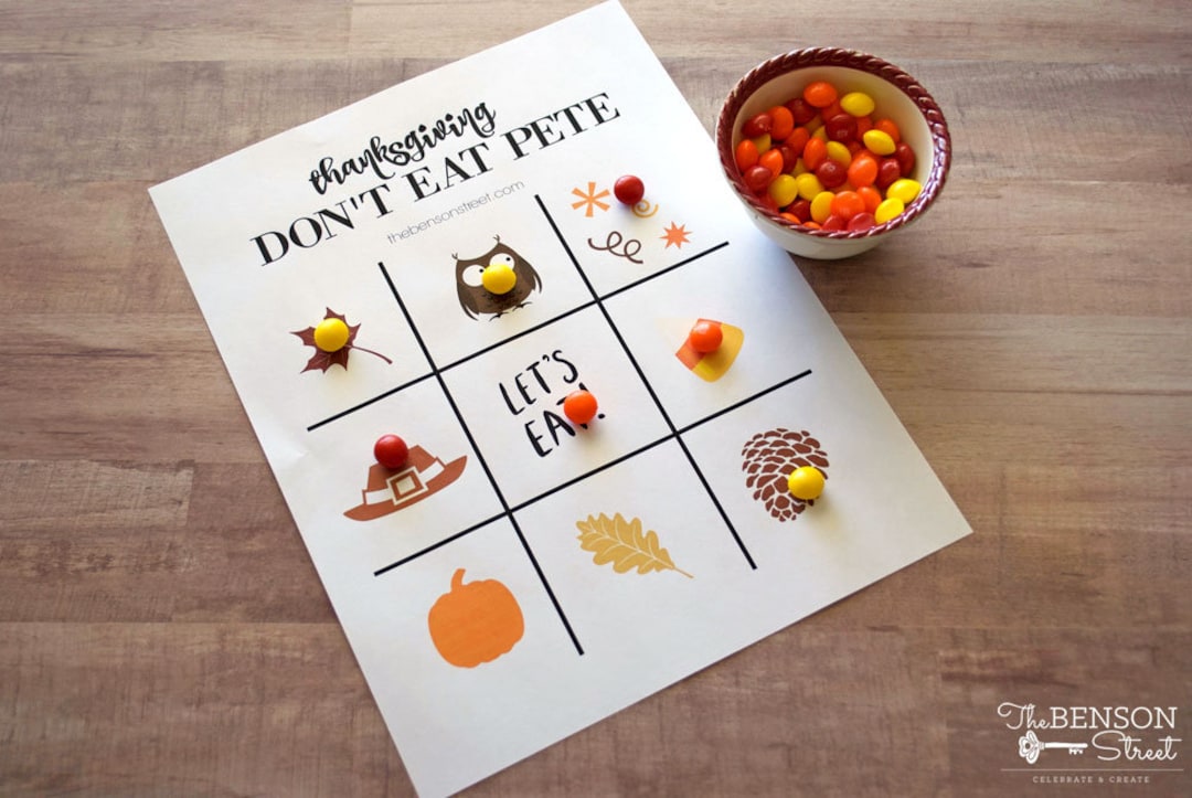 Printable Thanksgiving Don't Eat Pete/thanksgiving Games Printable ...