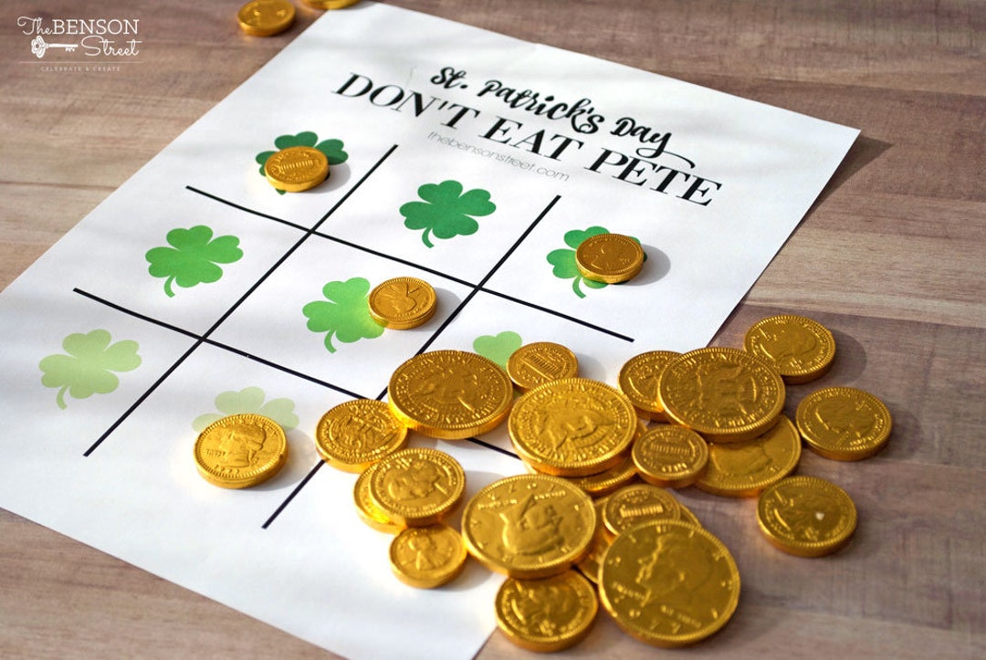St. Patrick's Day Don't Eat Pete/printable St. Patrick's Day Games/st ...