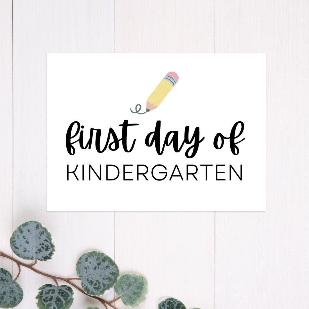 First Day of School Printable Sign INSTANT DOWNLOAD | First Day of ...