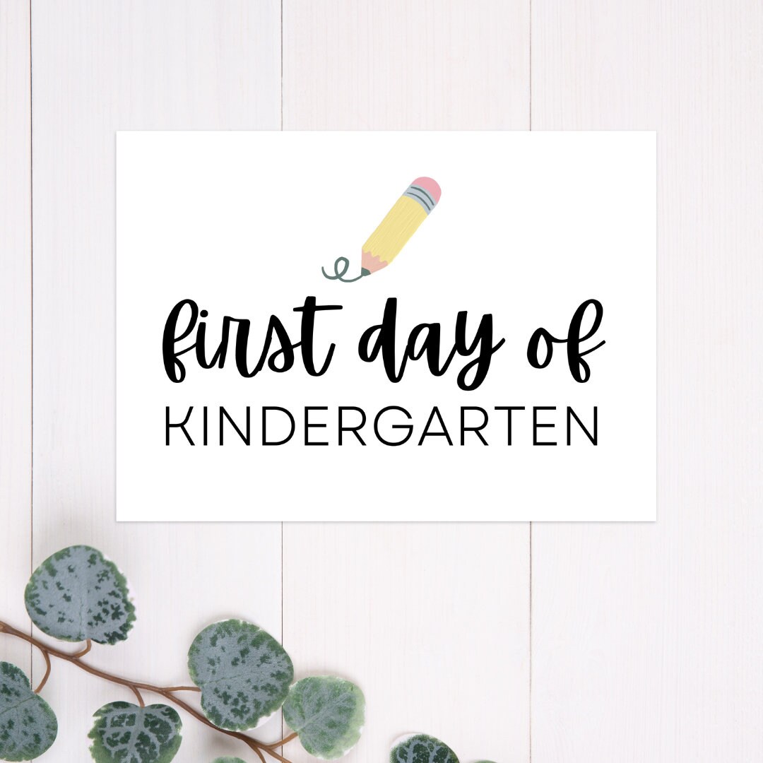 First Day of School Printable Sign INSTANT DOWNLOAD First Day of School ...