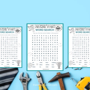 Father's Day Word Search | Word Search Game | Father's Day Game | Word ...