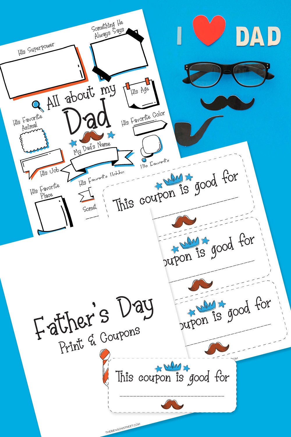 All About My Dad Father's Day Coupons Father's Day Questionnaire Father ...
