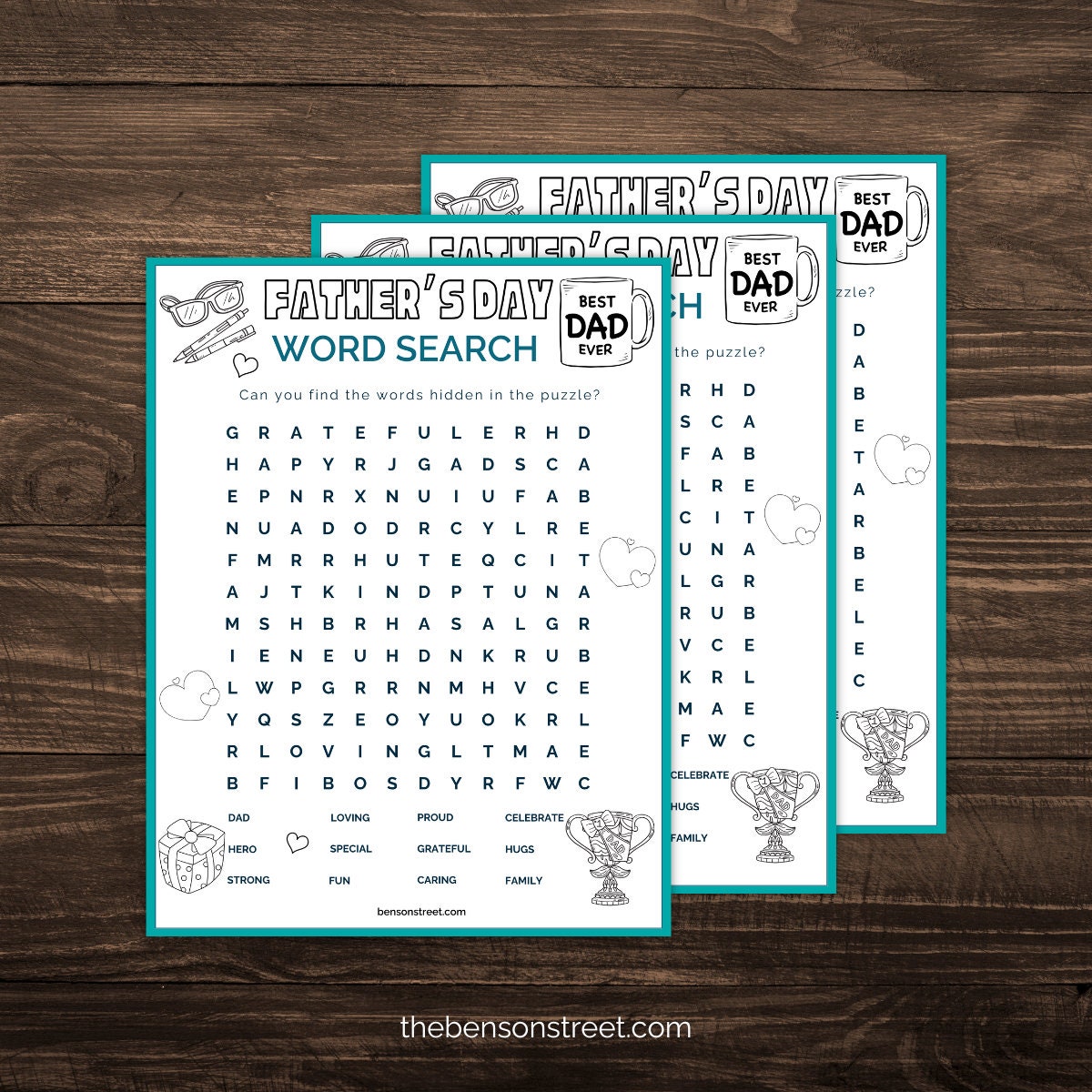 Father's Day Word Search Word Search Game Father's Day Game Word Games ...
