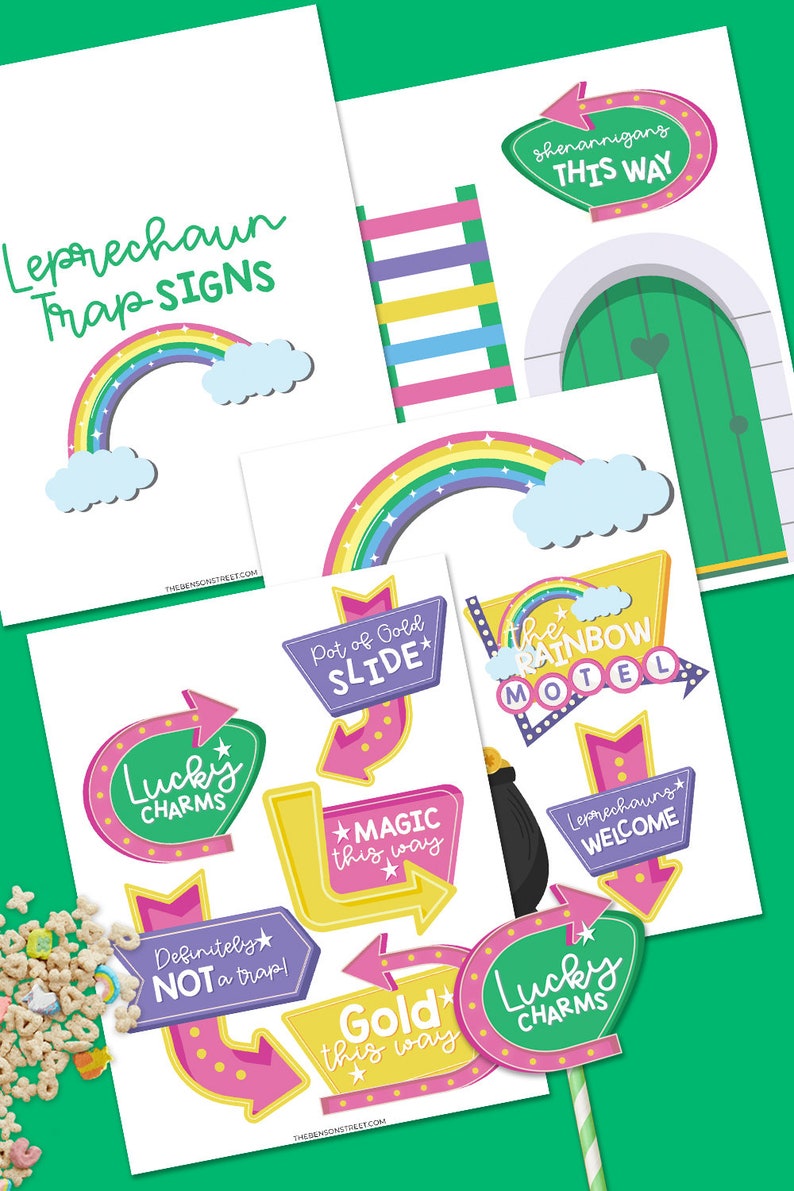 Printable Leprechaun Trap Signs | Leprechaun Trap | Leprechaun Signs ...