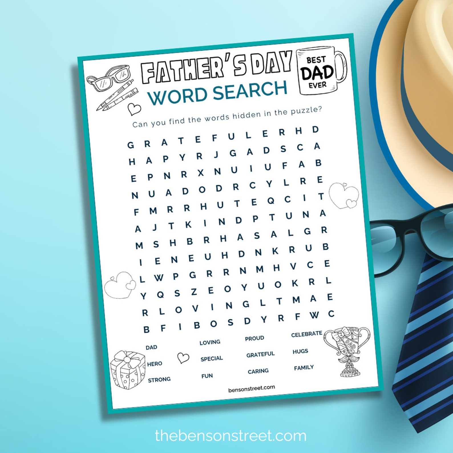 Father's Day Word Search | Word Search Game | Father's Day Game | Word ...