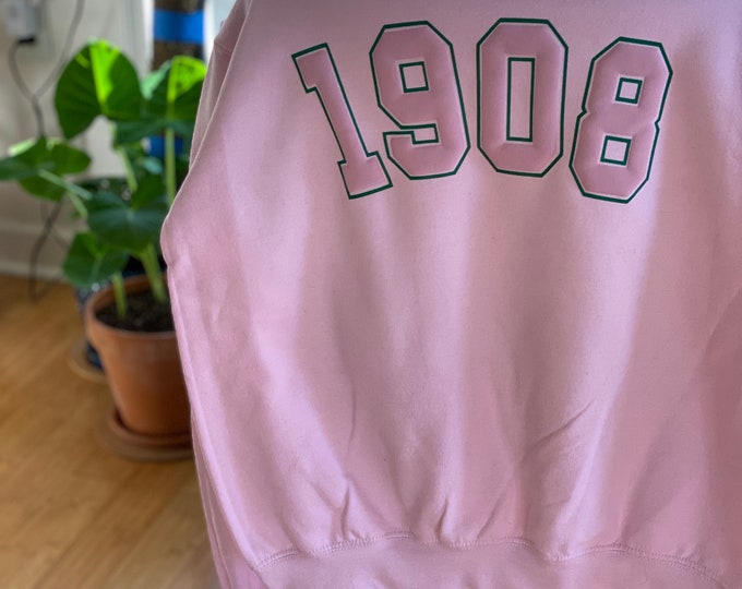 Alpha Kappa Alpha 1908 Sweatshirt | AKA Sorority Crewneck | Premium ...