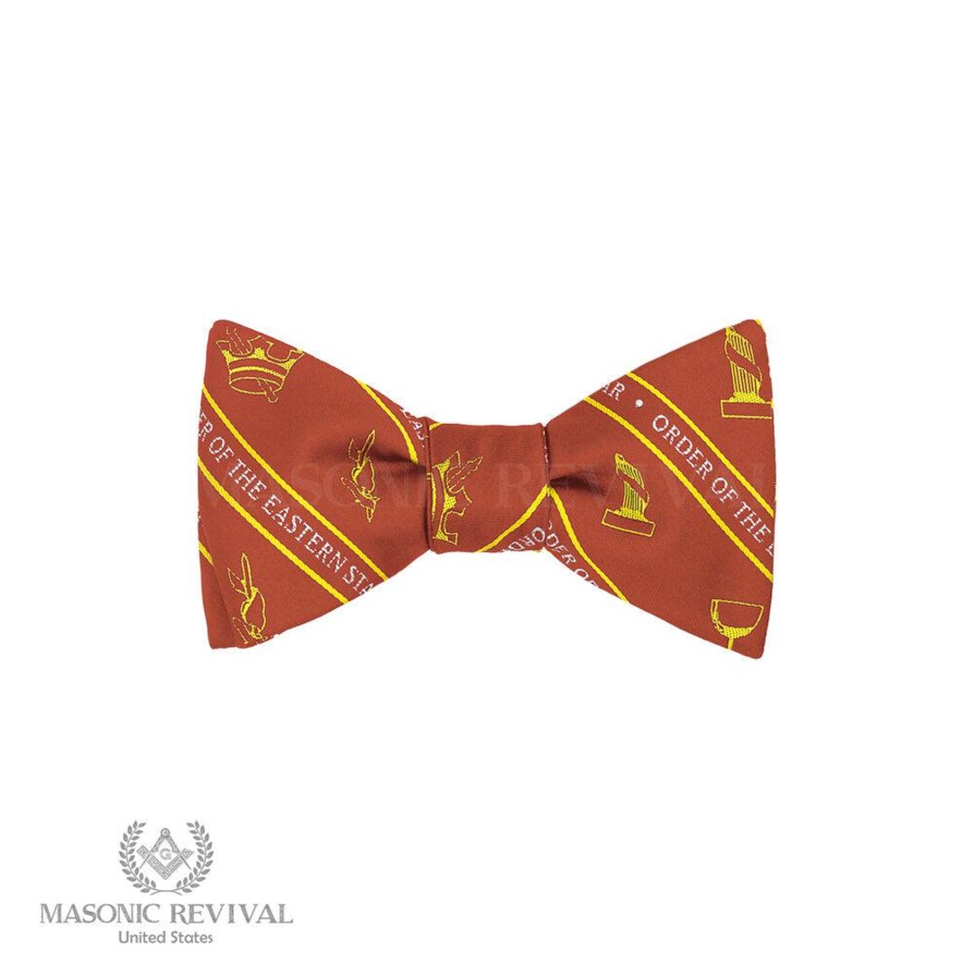 Order of the Eastern Star Red Bow Tie (self-tied) - Etsy