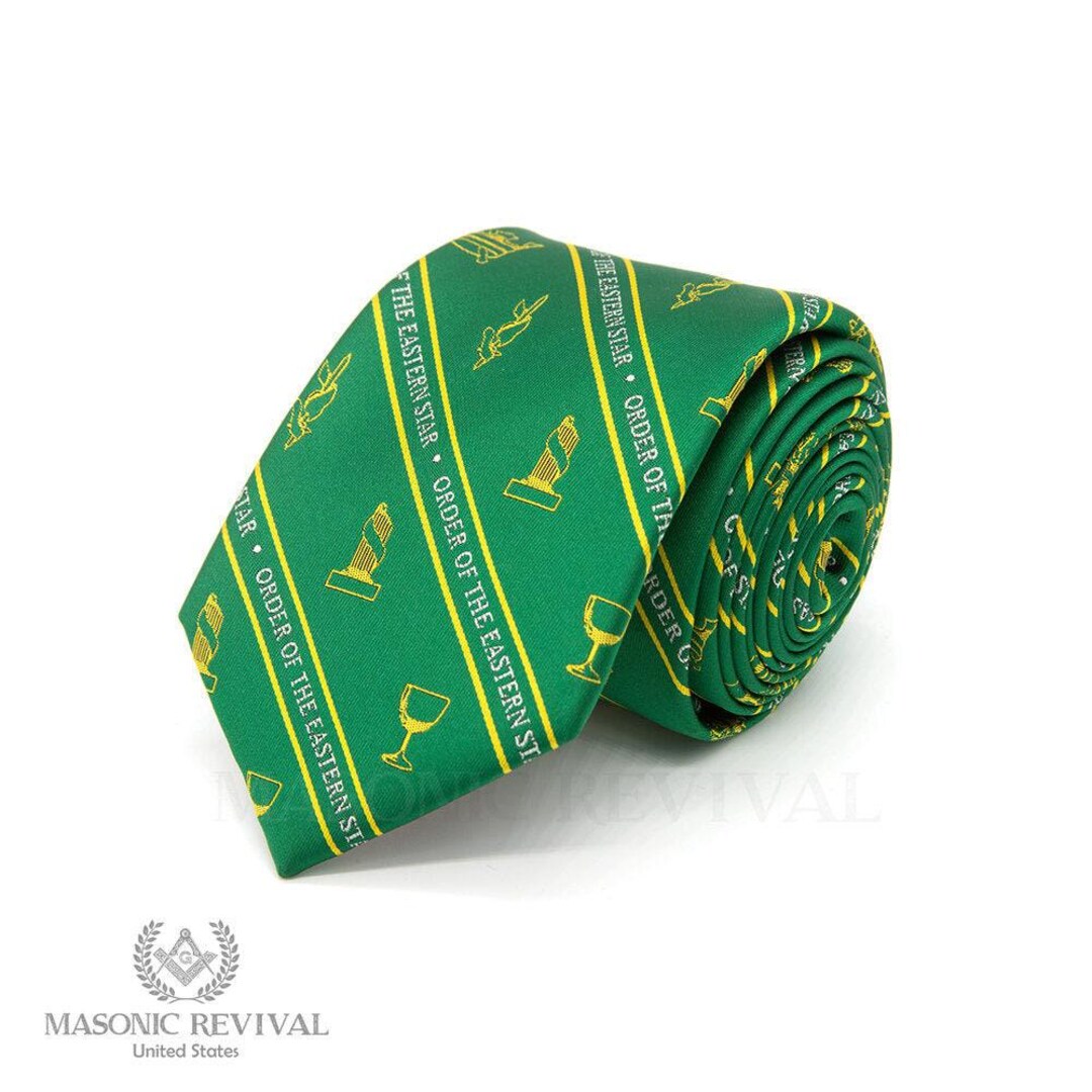 Order of the Eastern Star Necktie (green) - Etsy