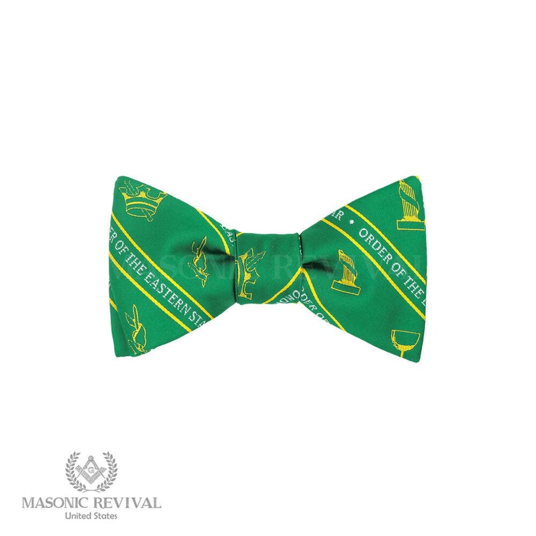 Order of the Eastern Star Green Bow Tie (self-tied) - Etsy