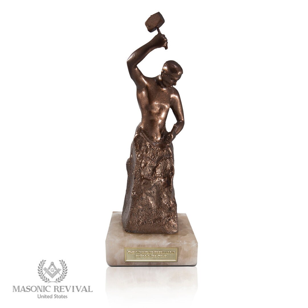 The Working Freemason Statue™ - Etsy