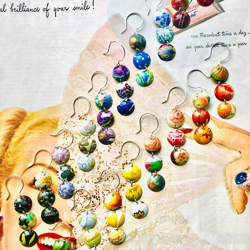 Tin Can Earrings Recycled - Etsy