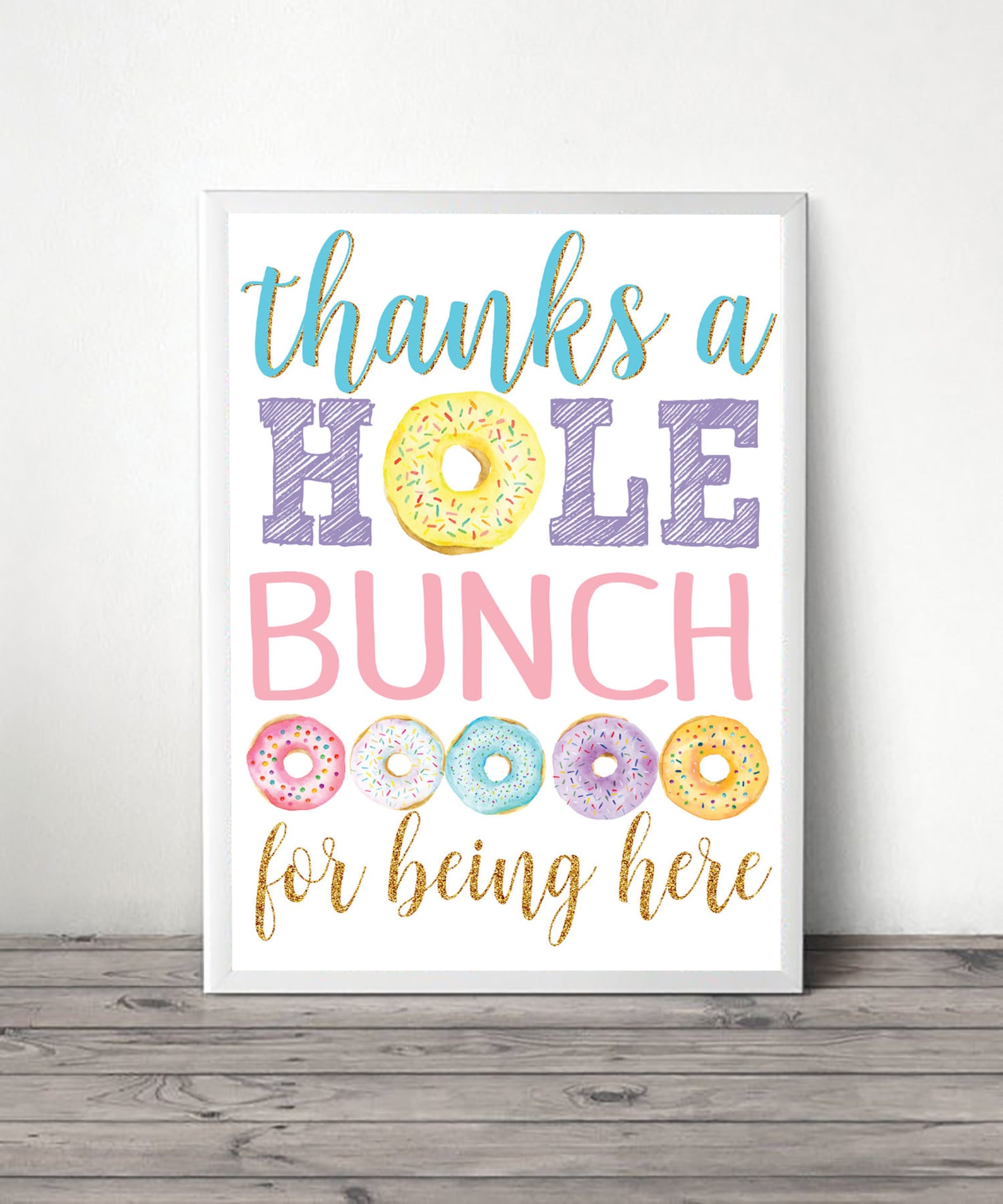 Donut Party Signs. 10x8 5x7 Digital Bundle. Printable Donut - Etsy