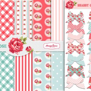 20 Digital Printable Shabby Chic Frame Labels for Scrapbooking - Etsy
