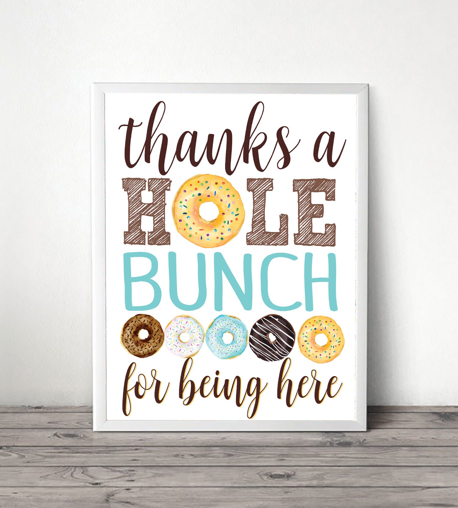 Donut Party Signs. 10x8 Digital Bundle. Printable Donut Theme | Etsy