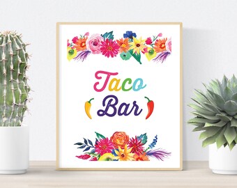 Fiesta Party Sign Printables ELOTE BAR Sign Downloads - Etsy Canada