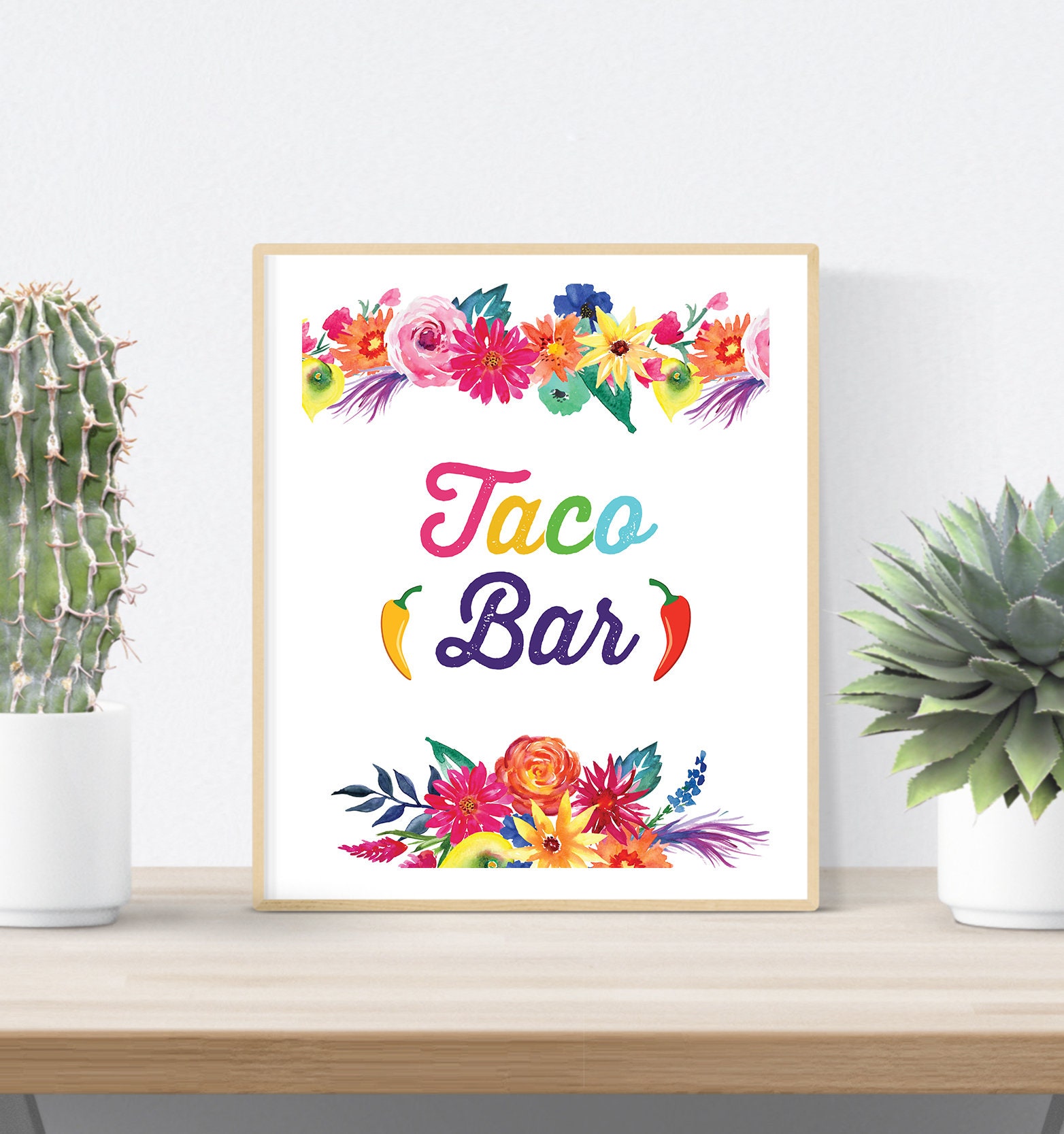 Instant Download Fiesta Party Signs. 6 Mexican Fiesta Party | Etsy