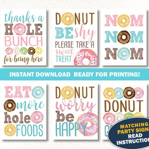 INSTANT DOWNLOAD Editable Donut Welcome Sign Welcome sign | Etsy