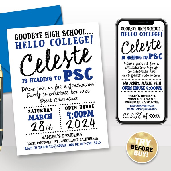 College Send Off - Etsy