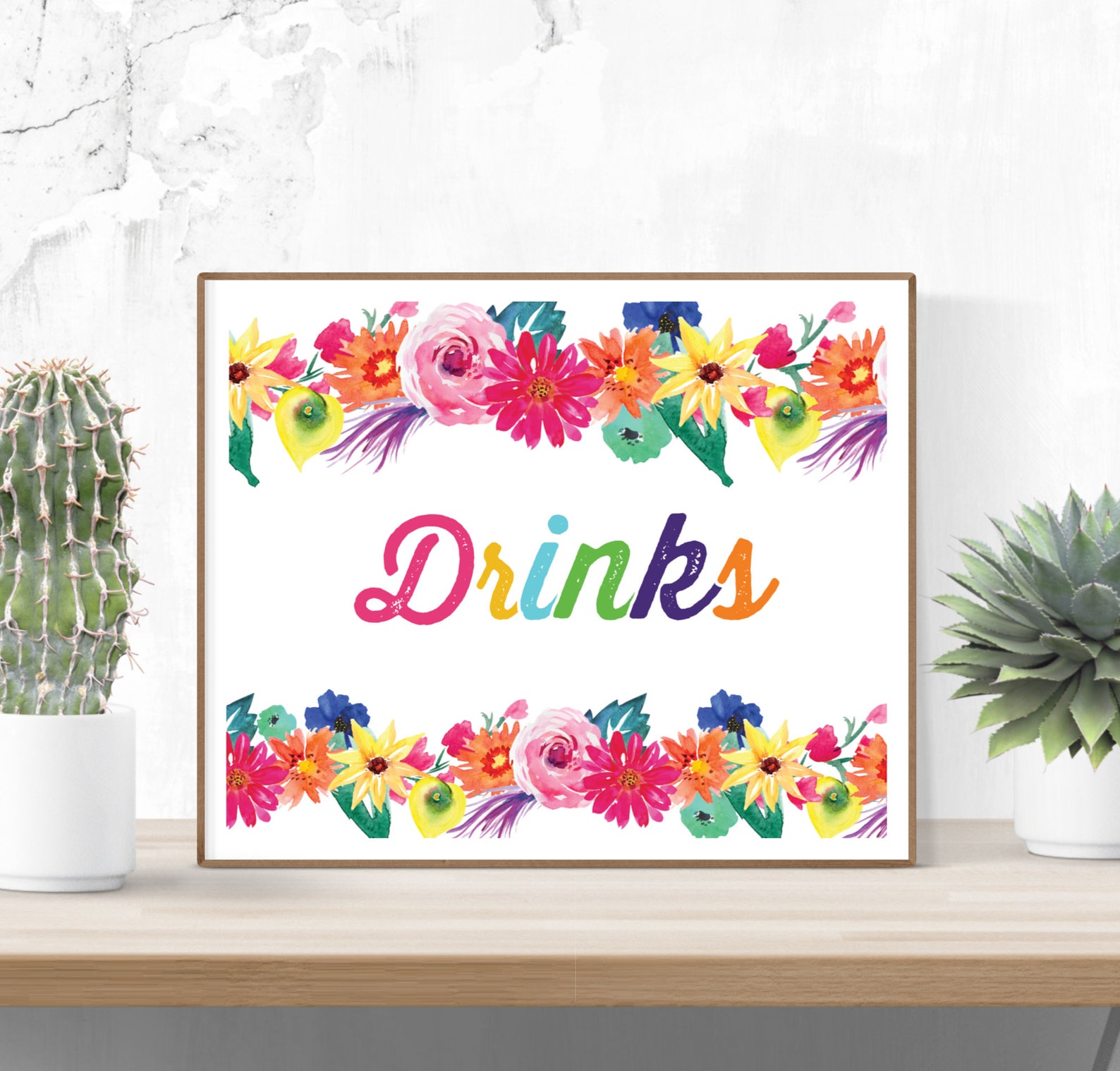 Instant Download Fiesta Party Signs. 6 Mexican Fiesta Party | Etsy
