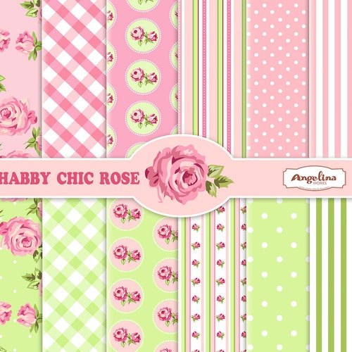 Sweet Heart Valentines Day Digital Papers in Red and Pink | Etsy