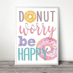 Donut Party Signs. 10x8, 5x7, Digital Bundle. Printable Donut Theme ...