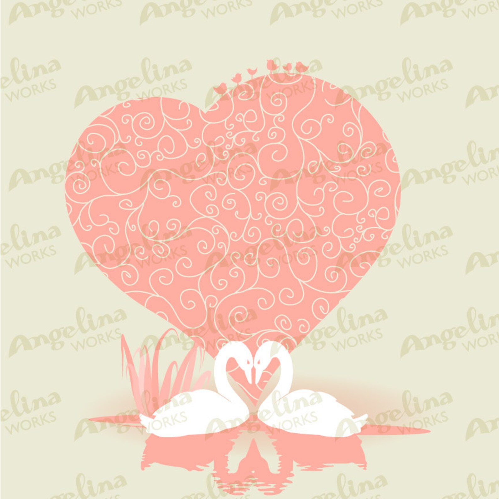Digital Valentine Love Card Set. Scrapbook Clipart Elements - Etsy