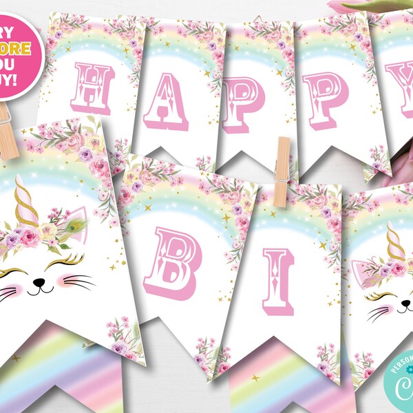 Caticorn Party - Etsy