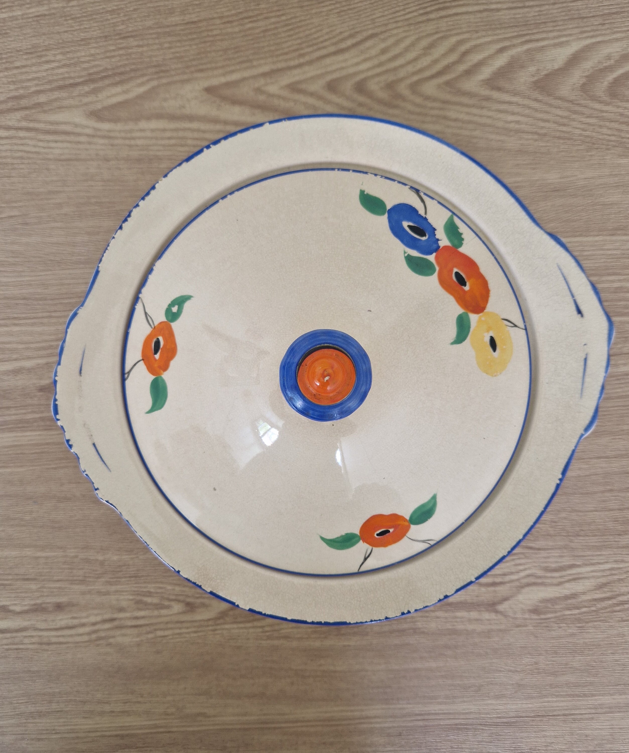 Pearl Pottery, Hanley England. Hand Painted Art Deco Style Casserole ...