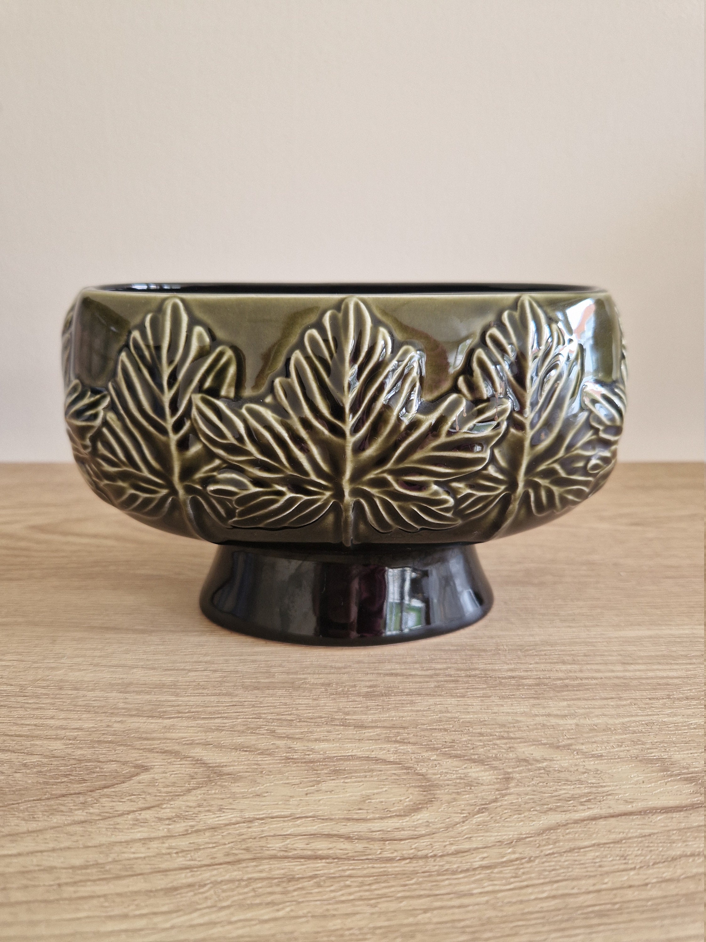 Sylvac Sycamore Green Oval Planter/bowl/vase - Etsy