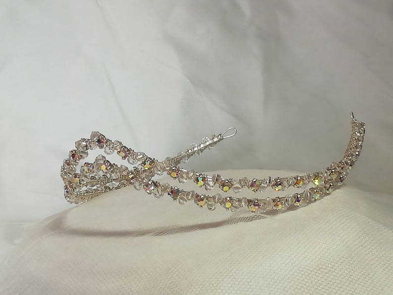Handmade Double Wishbone Wedding Bridal Tiara Free Shipping Within the ...