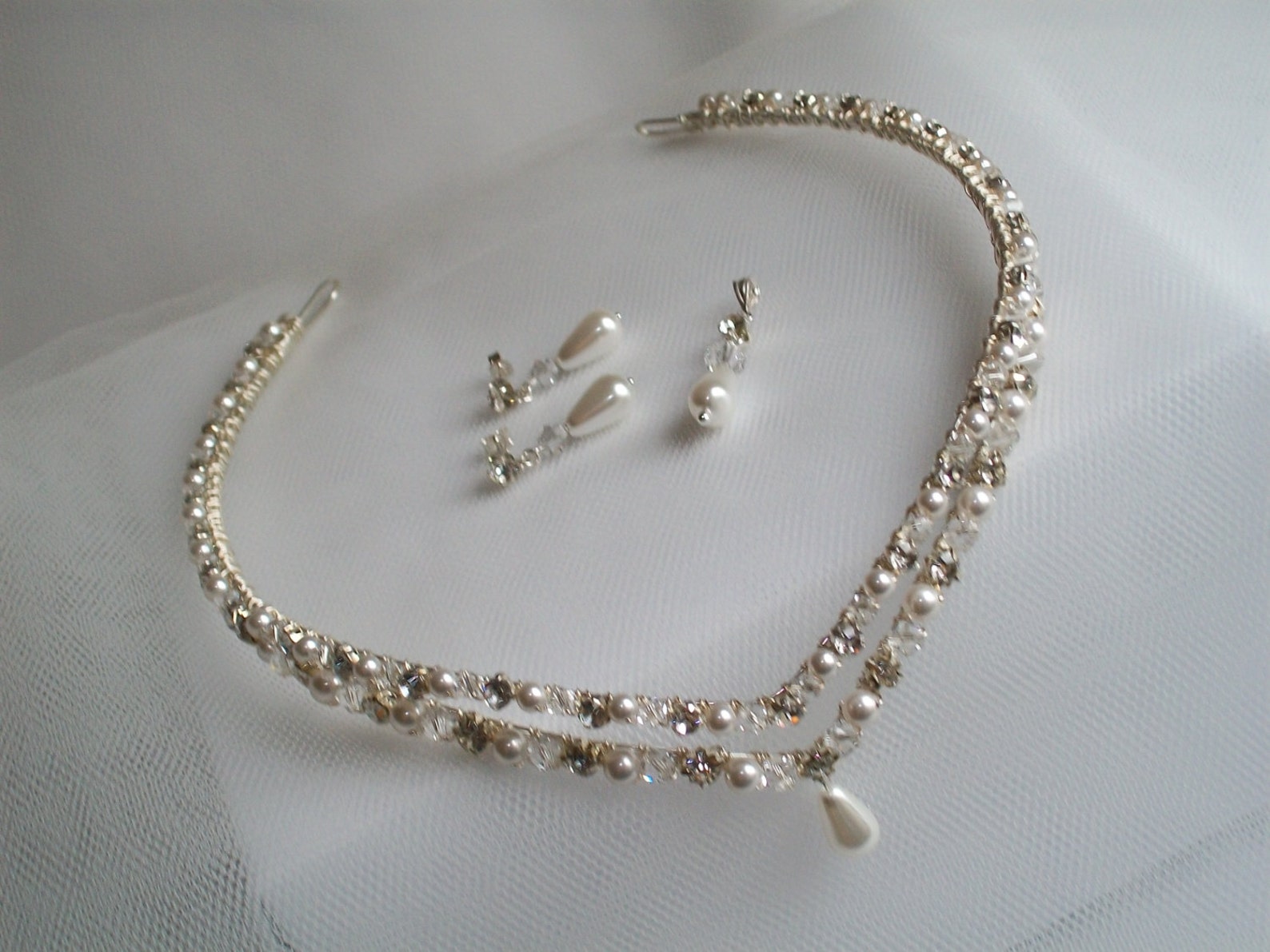 Bridal Forehead Headpiece. Silver Brow Band Made With - Etsy UK