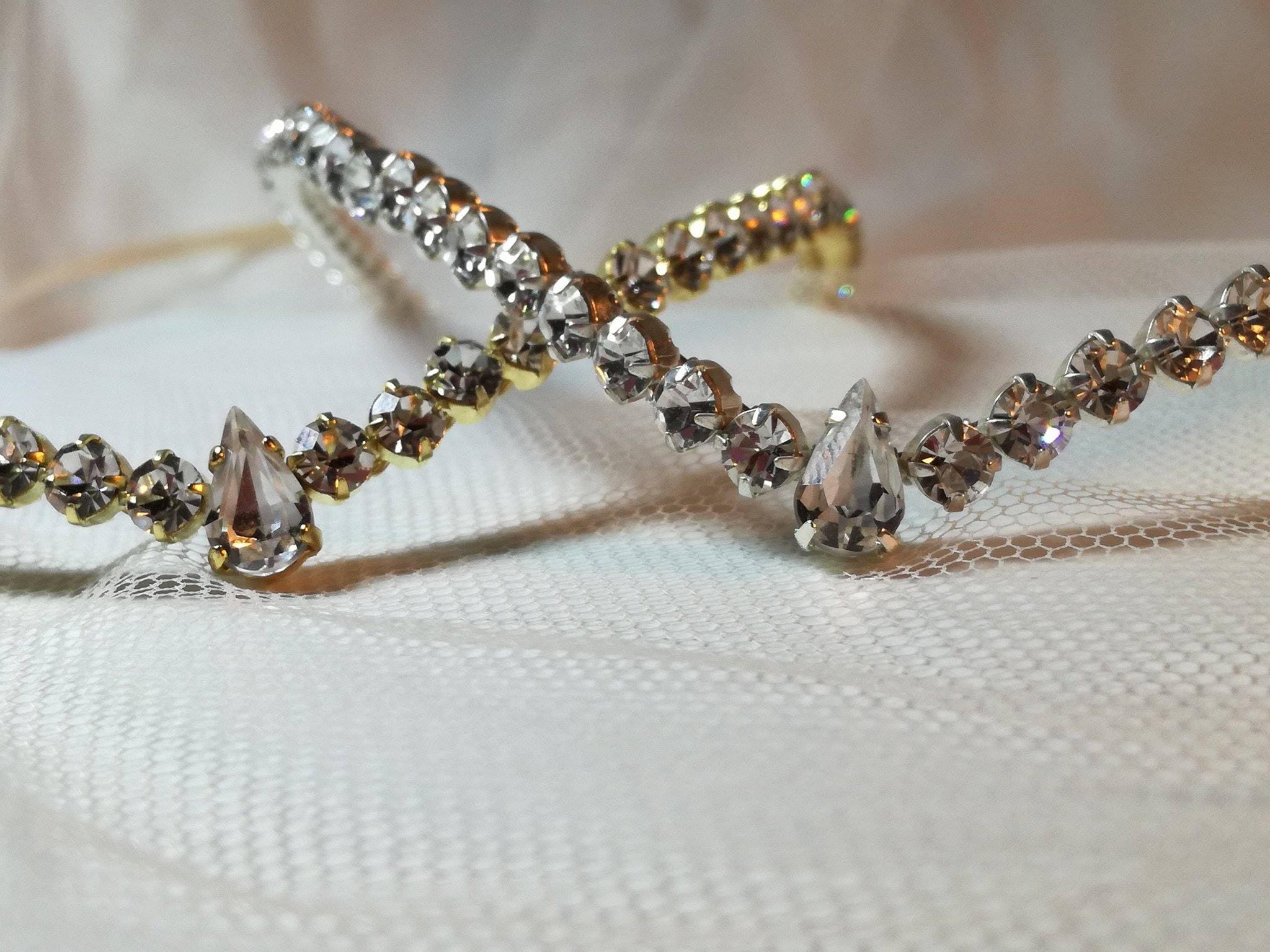 Wedding Bridal Forehead Headband Tiara Circlet Brow Band Tiara - Etsy