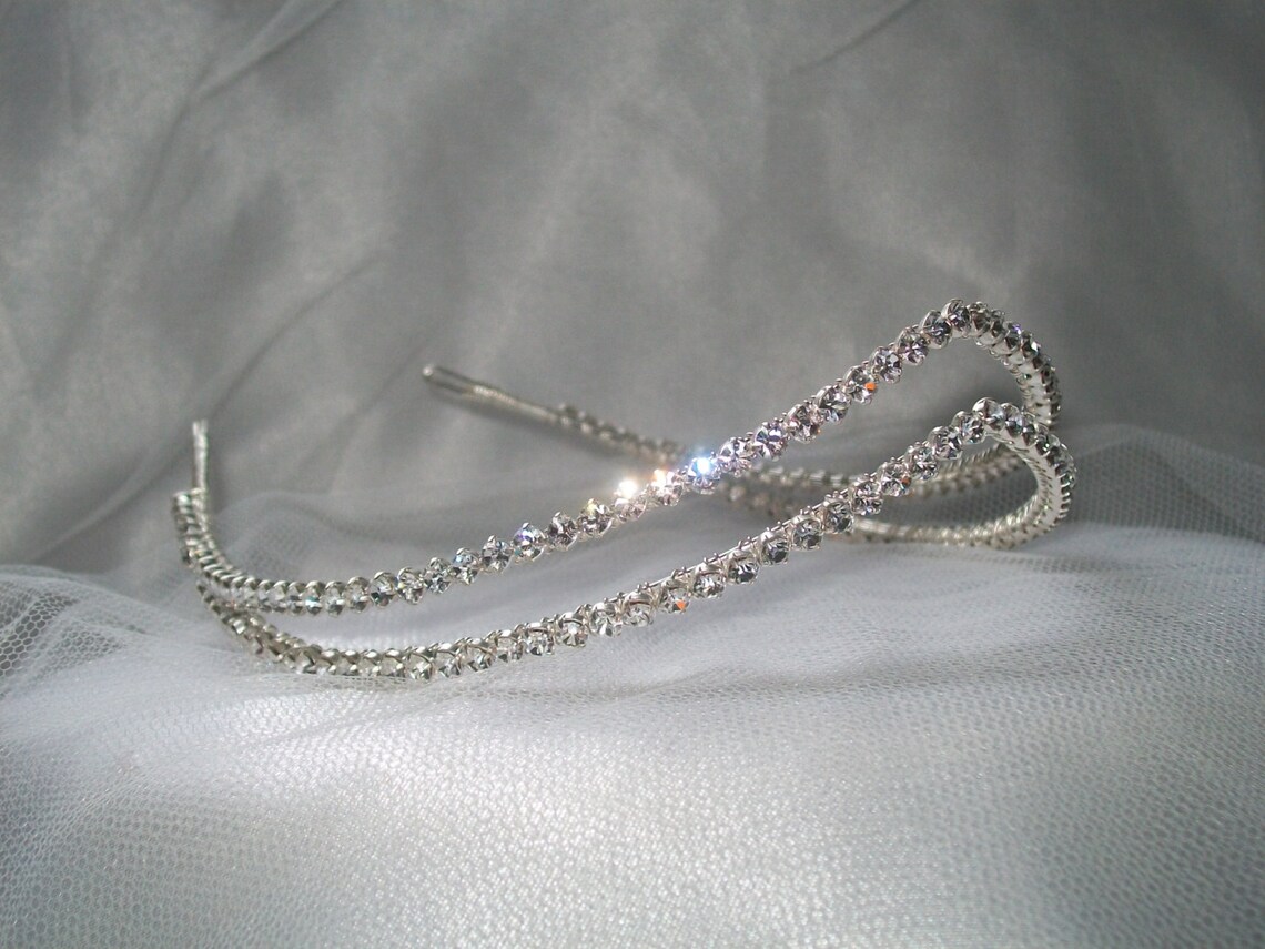 Handmade Double Wishbone Wedding Bridal Tiara Free Shipping Within the ...