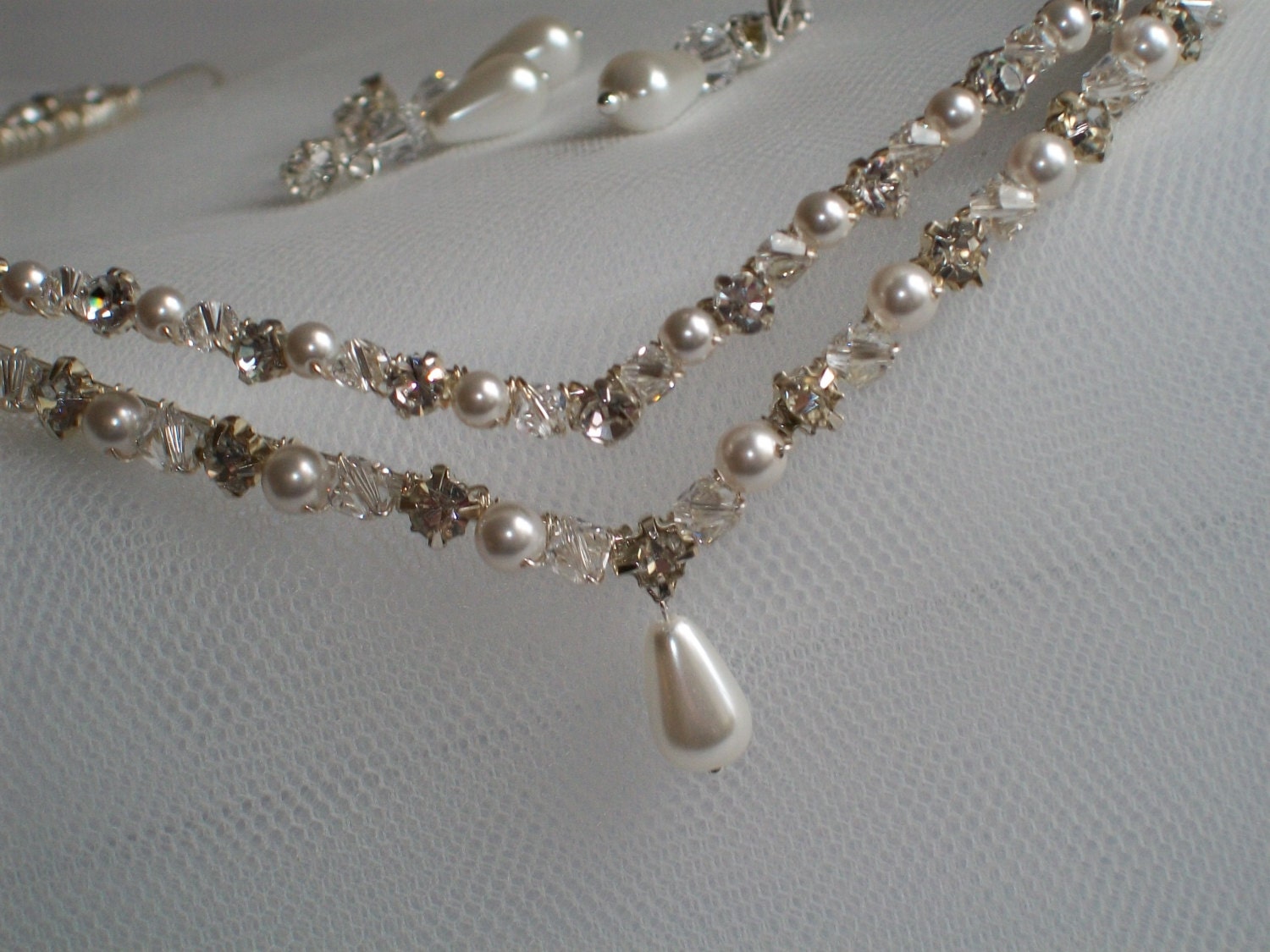 Bridal Forehead Headpiece. Silver Brow Band Made With | Etsy UK