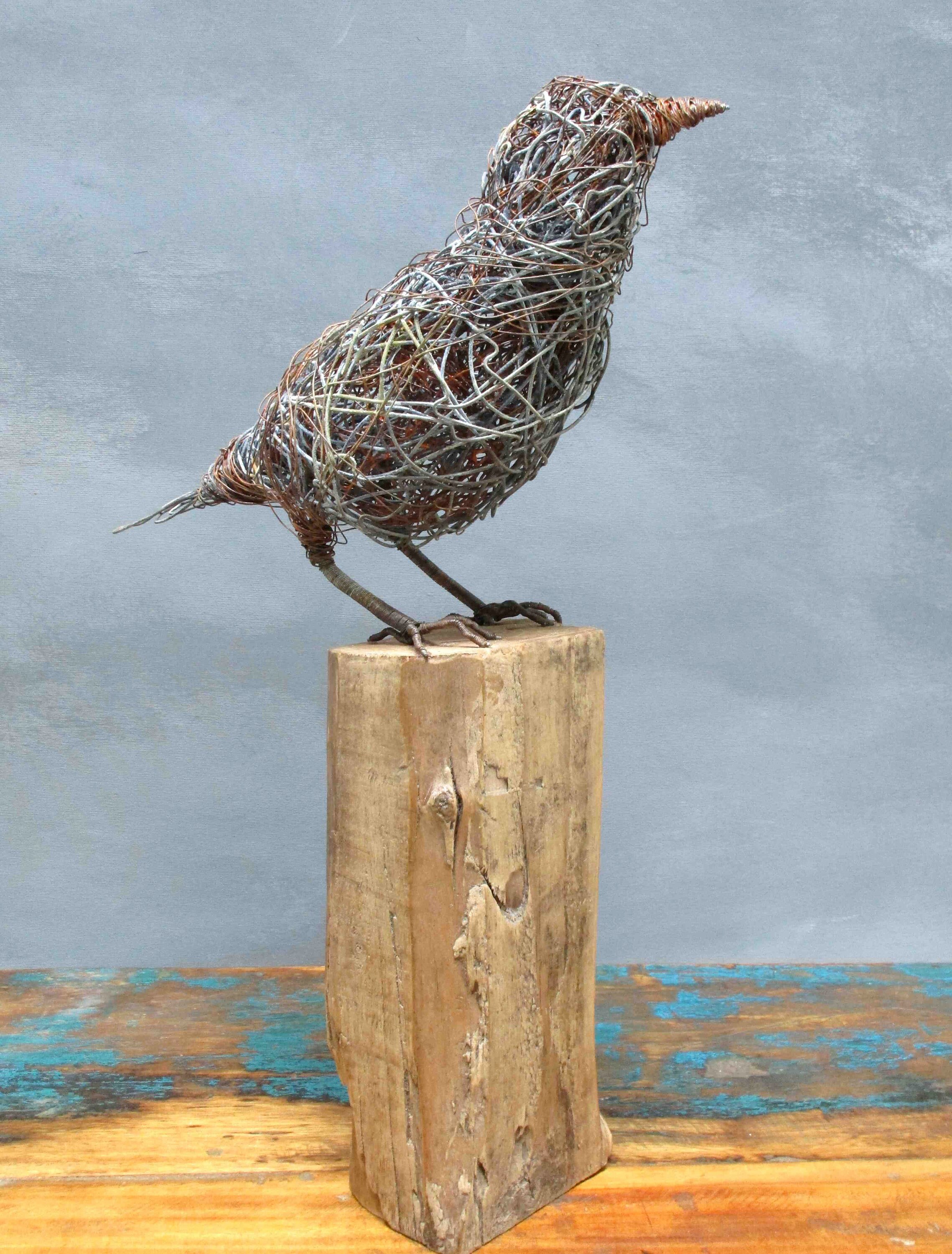 Badb Catha Crow Copper Bird Sculpture - Etsy UK