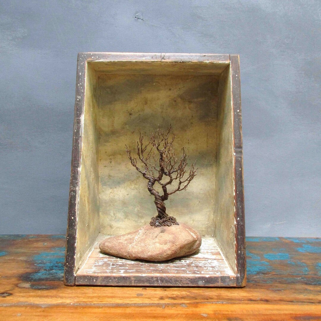 Boxed Landscape, Tree Sculpture, Skyscape, Old Wooden Box - Etsy