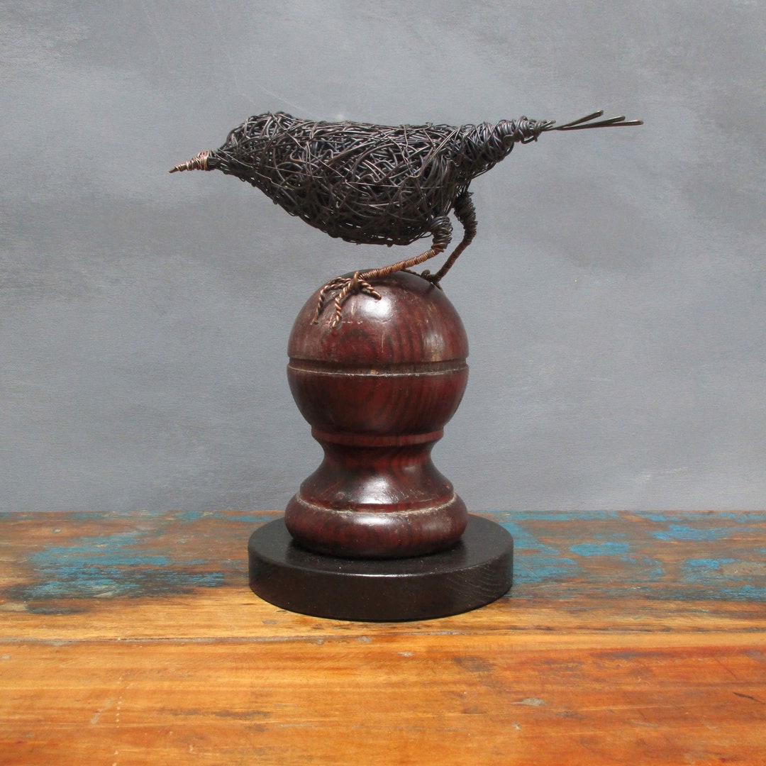 Braced, Crow, Copper Bird Sculpture, - Etsy