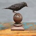 Strength, Crow, Copper Bird Sculpture, - Etsy UK